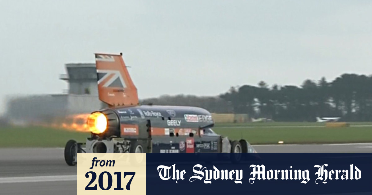 Video: Rocket car aims to go supersonic