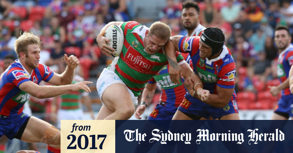 South Sydney Rabbitohs' George Burgess, Braidon Burns and Hymel Hunt ...