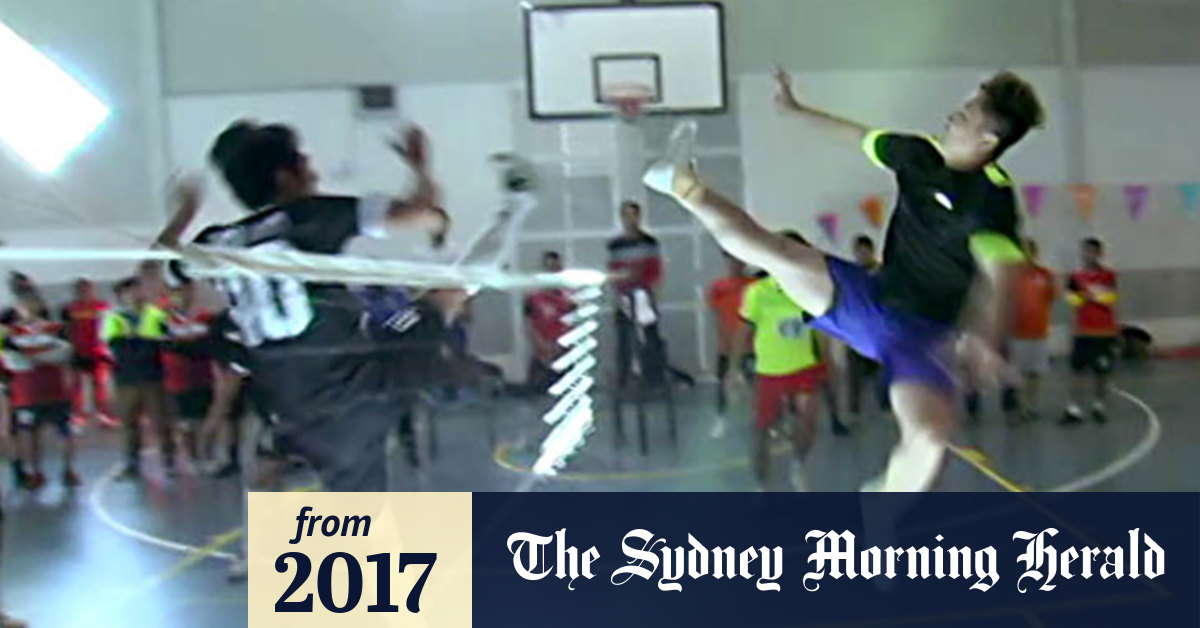 Video: 'Kung fu soccer' game 'Caneball' gaining popularity