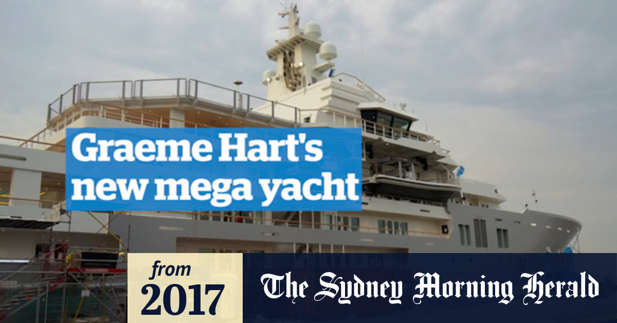 Video: Graeme Hart's $78m superyacht ready for sea trial