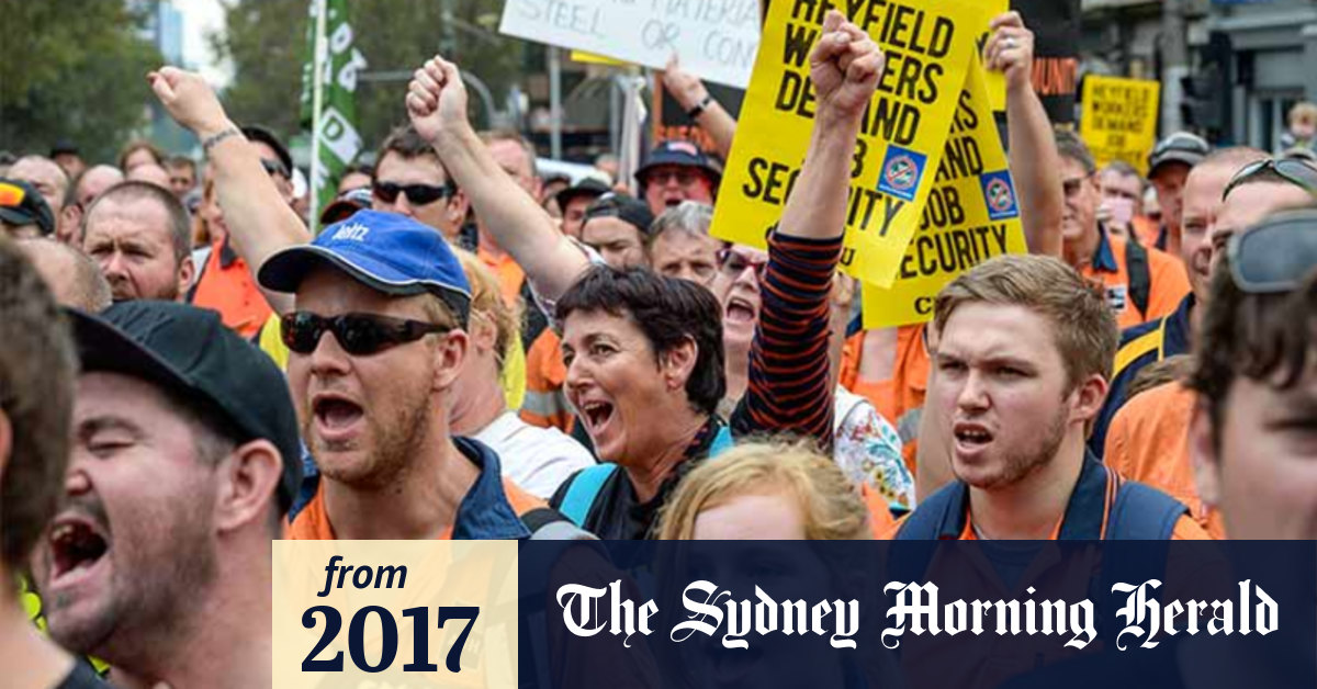 Video: Angry workers protest through Melbourne CBD