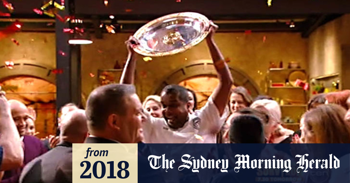 Video: Sashi Cheliah crowned 2018 MasterChef winner
