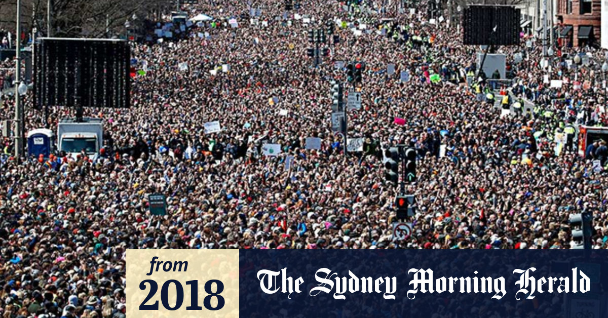 Video: Massive crowds rally across US for tighter gun control