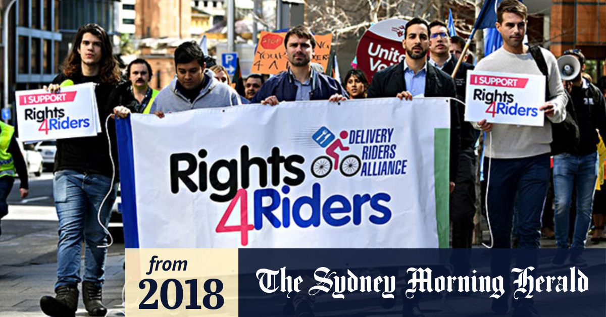 Video: Delivery riders protest conditions