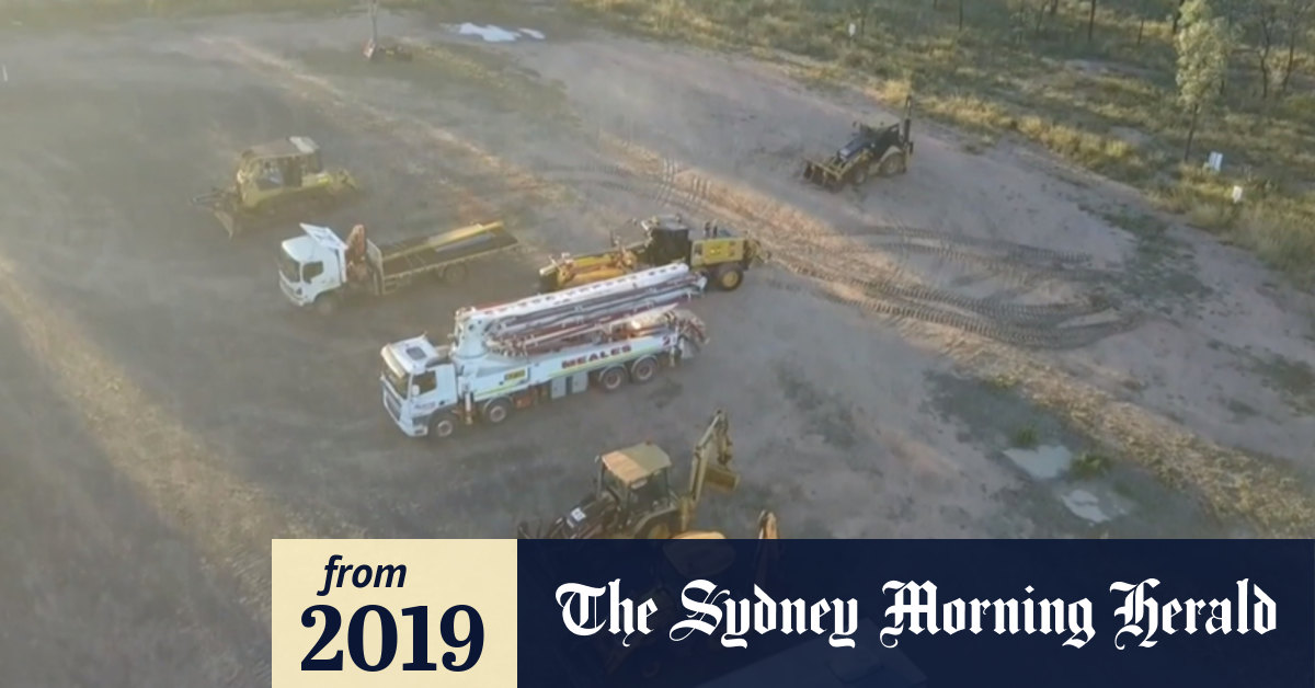 Video: Adani releases drone video as construction begins