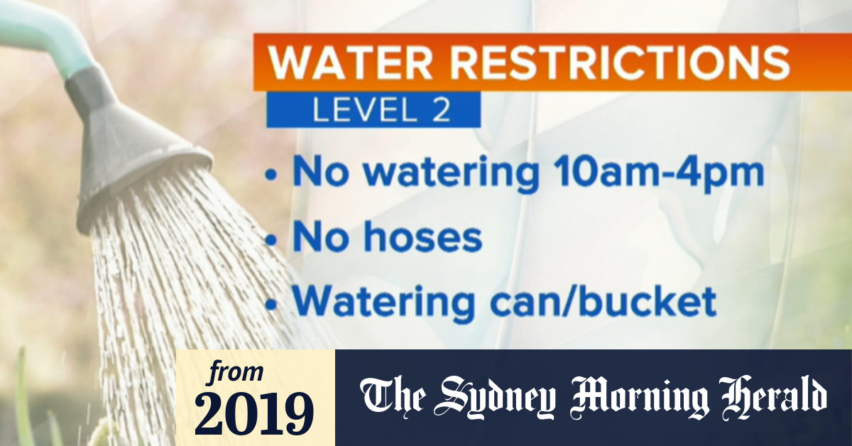 Video: Level two water restrictions come into effect in NSW tomorrow