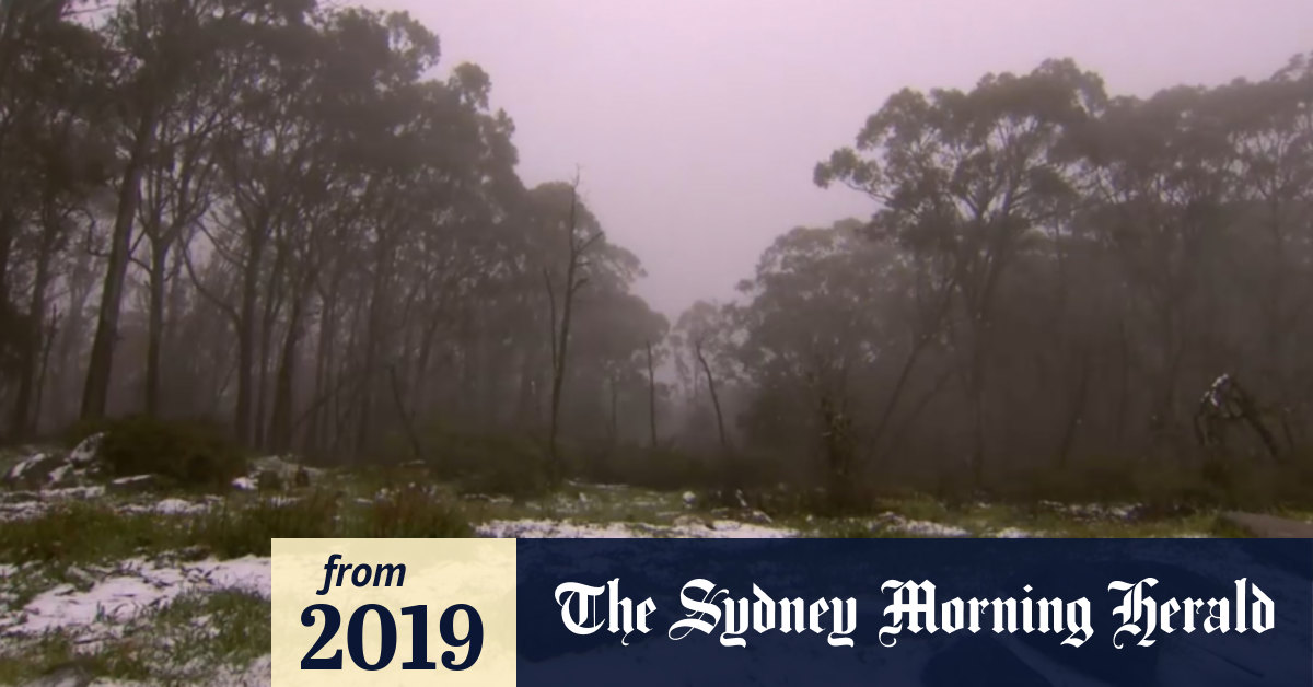 Video: Victorian snow fall on second day of summer