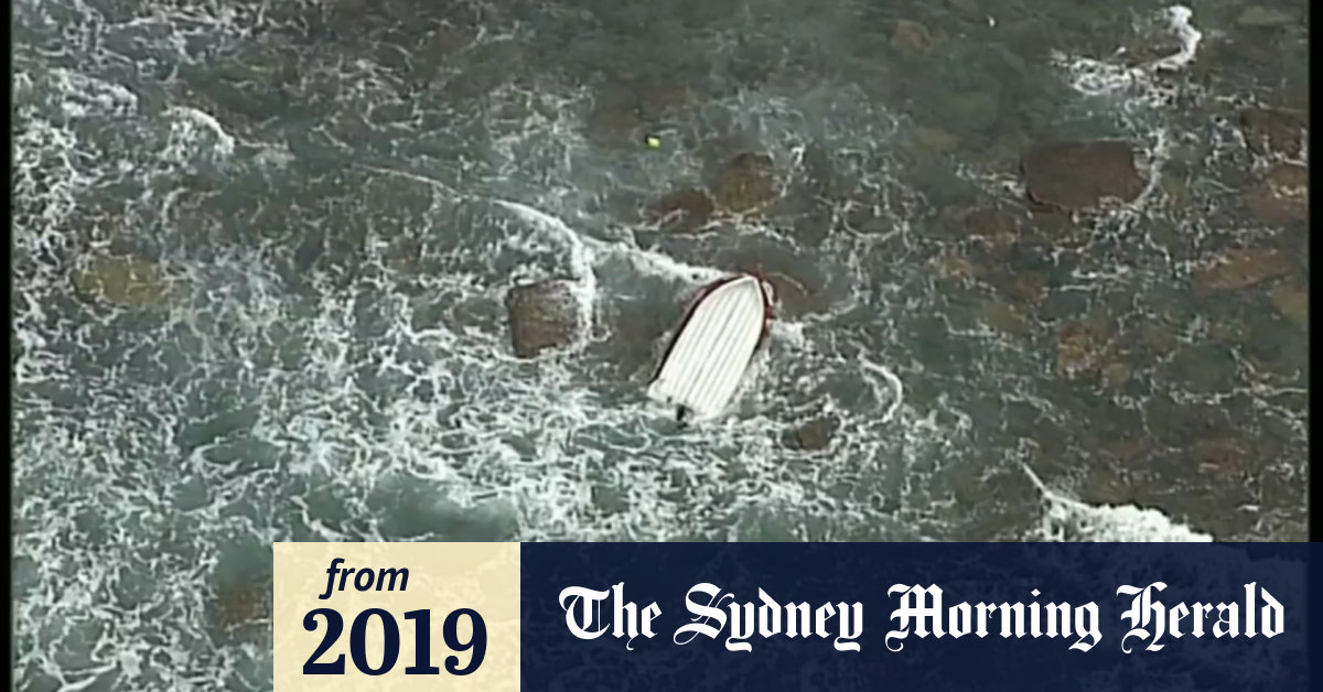 Video: Man drowns after rogue wave flips boat