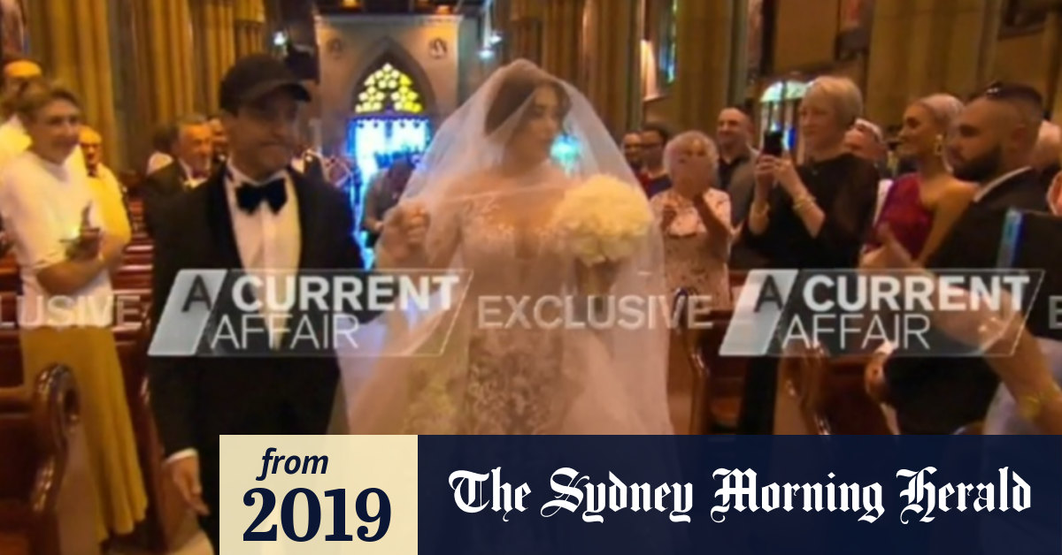 Video: Fenech walks daughter down aisle