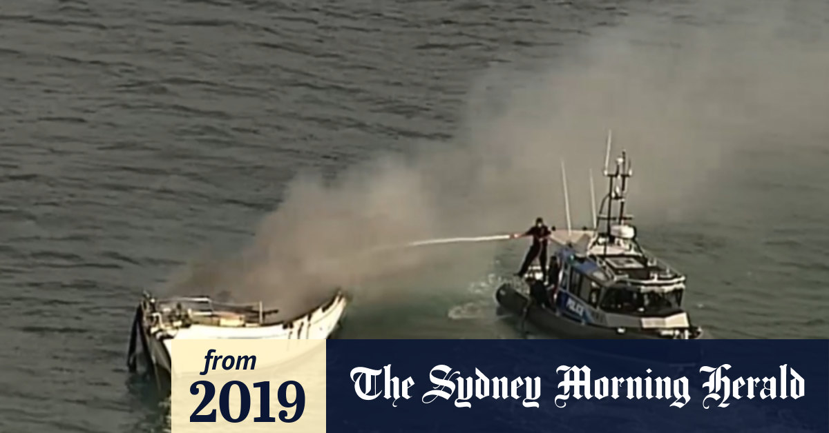 Video: Luxury yacht bursts into flames