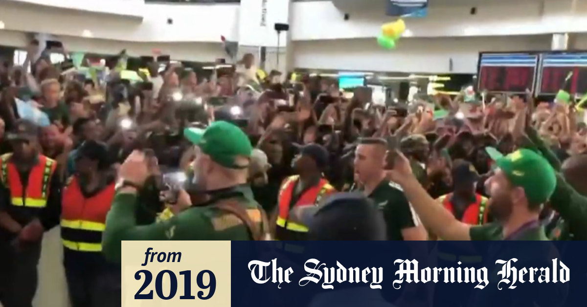 Video: Springboks arrive home from RWC win