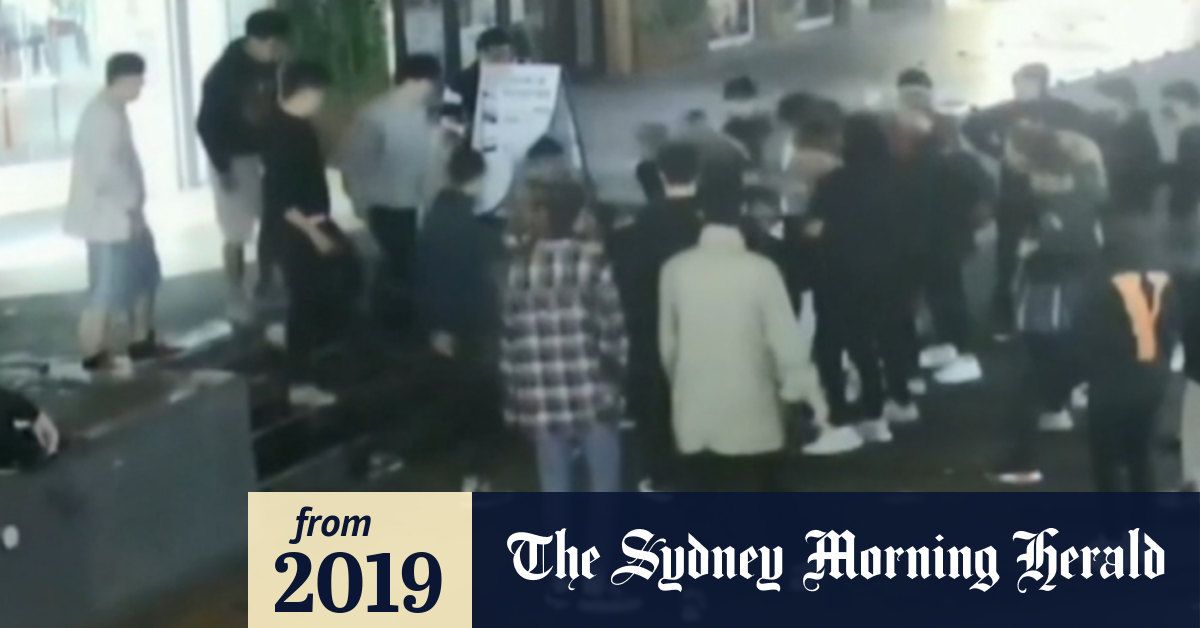 Video: CCTV emerges of fight leading up to city hammer attack