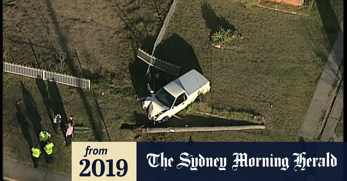 Video: Ute driver killed in crash in Sydney’s south-west