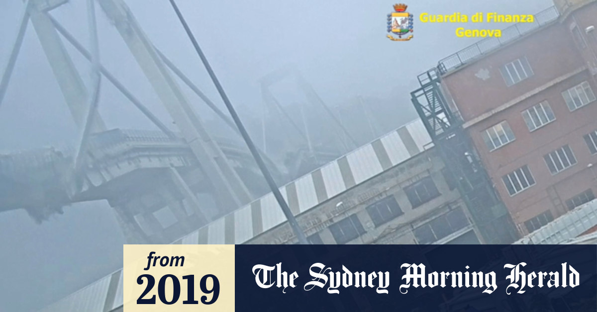 Video: Dramatic bridge collapse in Italy caught on camera