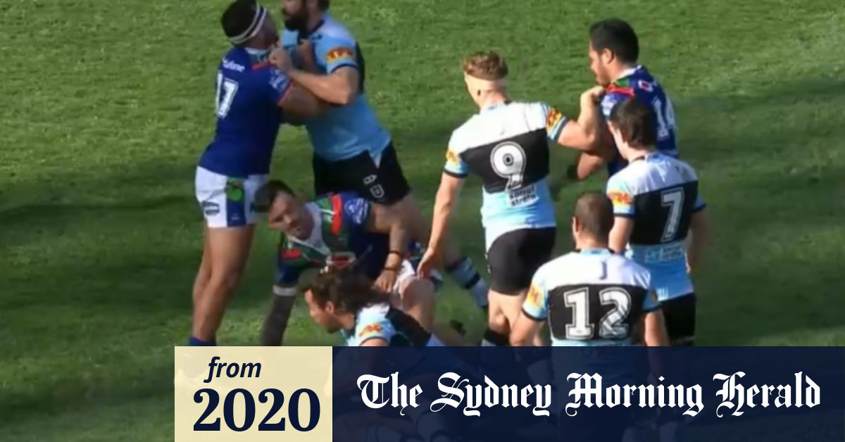 Video: Tempers flare over tackle on Toby Rudolf