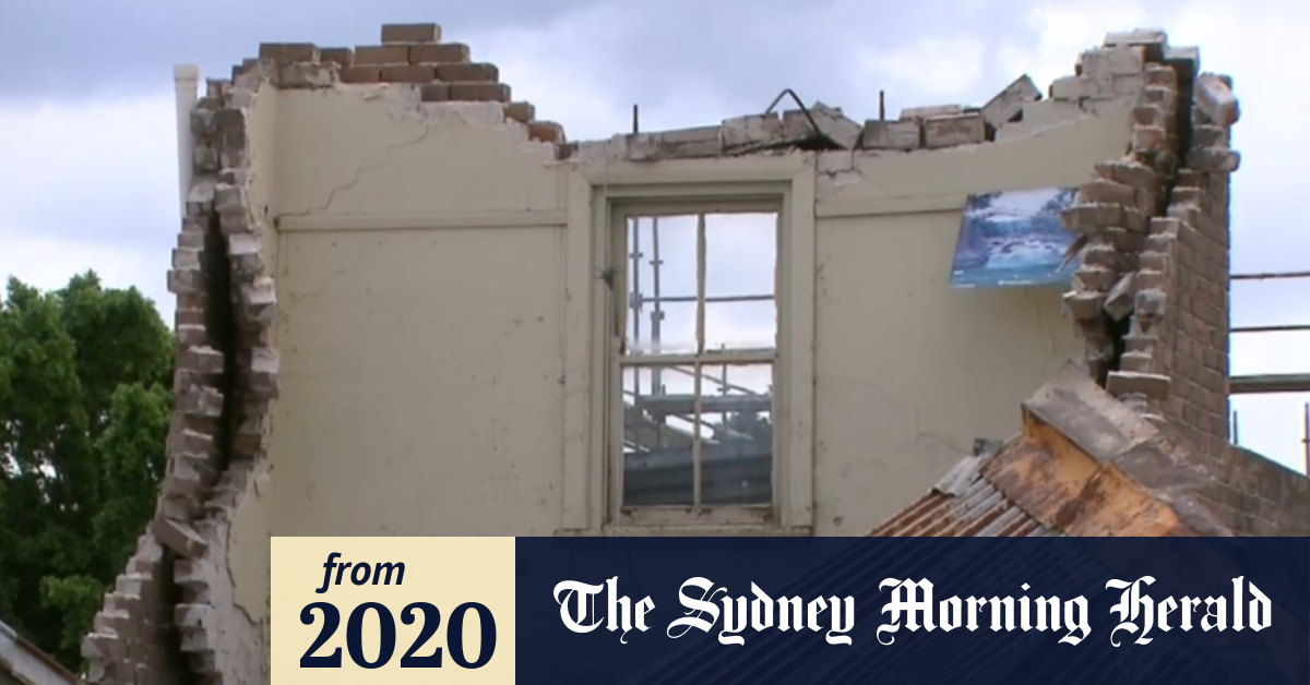 Video: Building collapse in Sydney's inner west