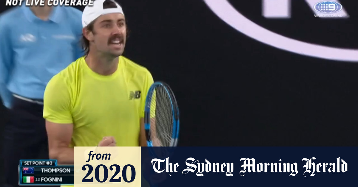 Video: Fighting Thompson wins 3rd set