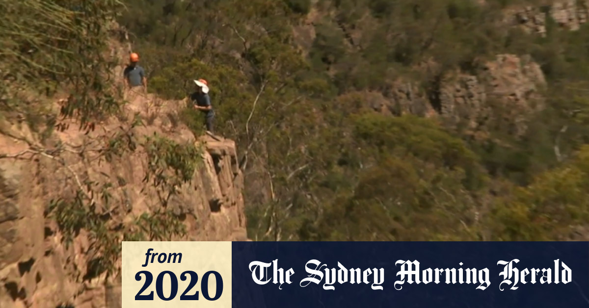 Video: Man falls 10 metres down cliff while rock climbing