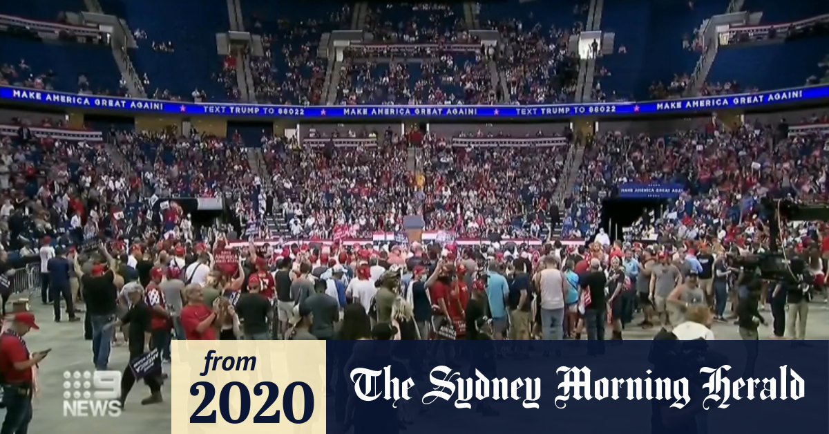 Video: First Trump rally unexpected turnout