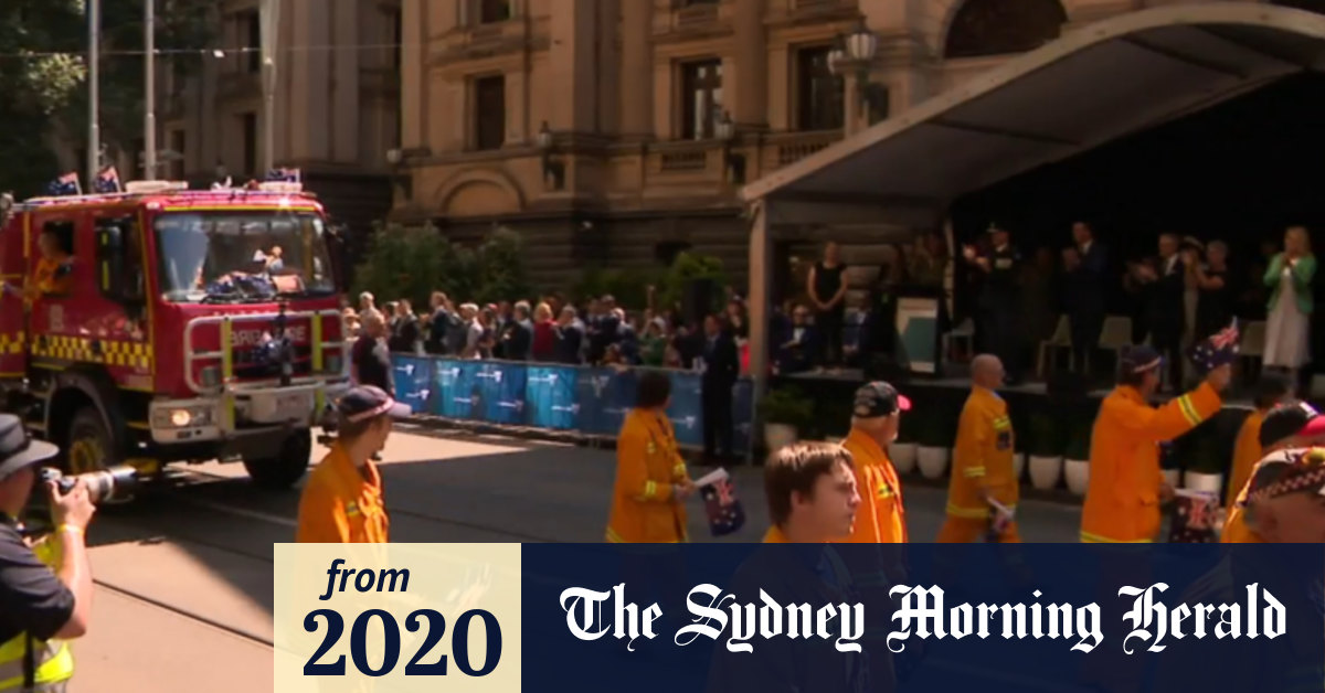 Video: Firefighters leads Melbourne’s Australia Day parade