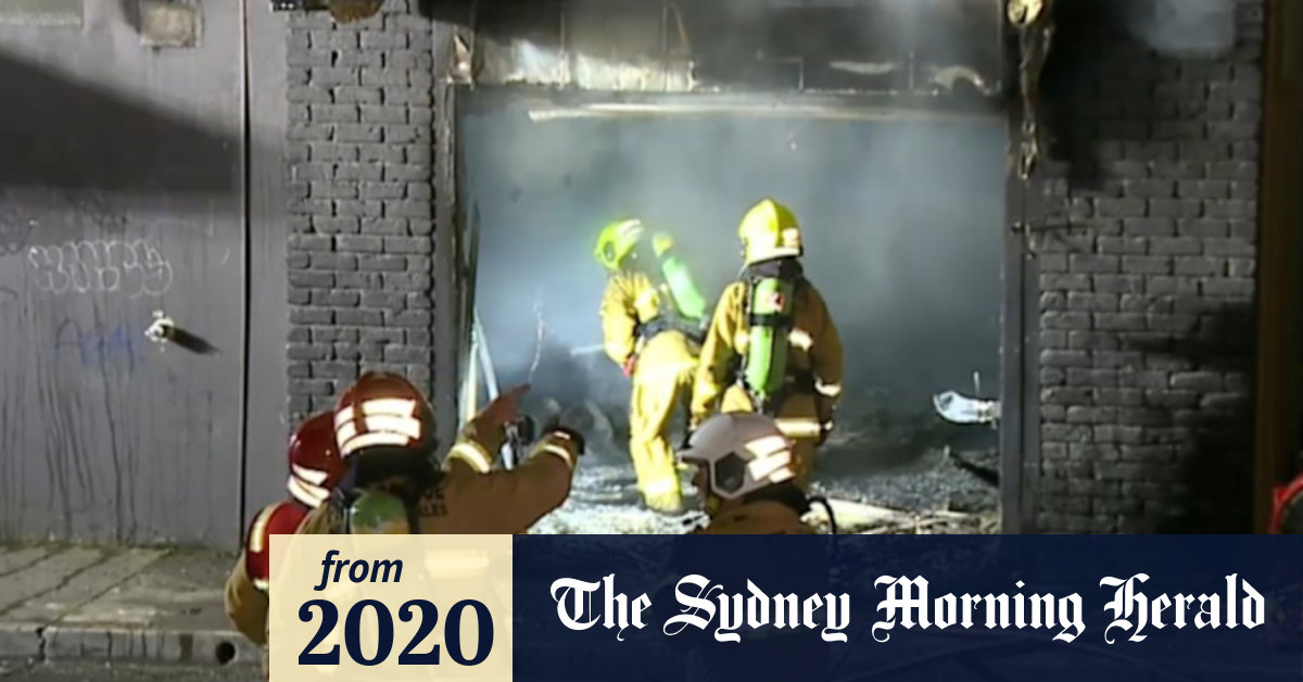 Video: Popular Sydney barber shop destroyed by fire