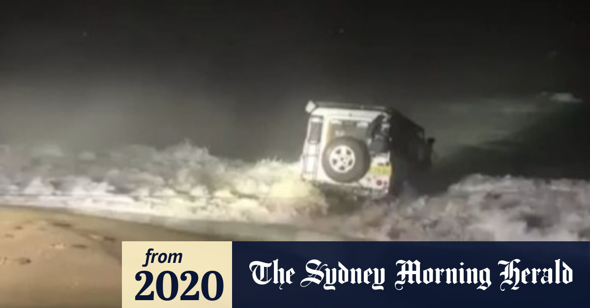 Video: Amazing recovery of four wheel drive bogged on NSW beach
