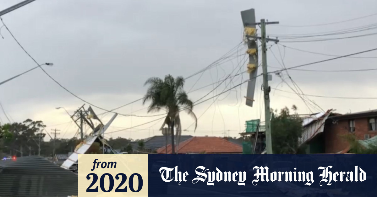 Video: Strong winds cause damage across Sydney