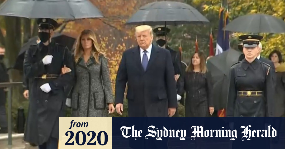 Video: US Election 2020: Trump makes first public appearance following ...