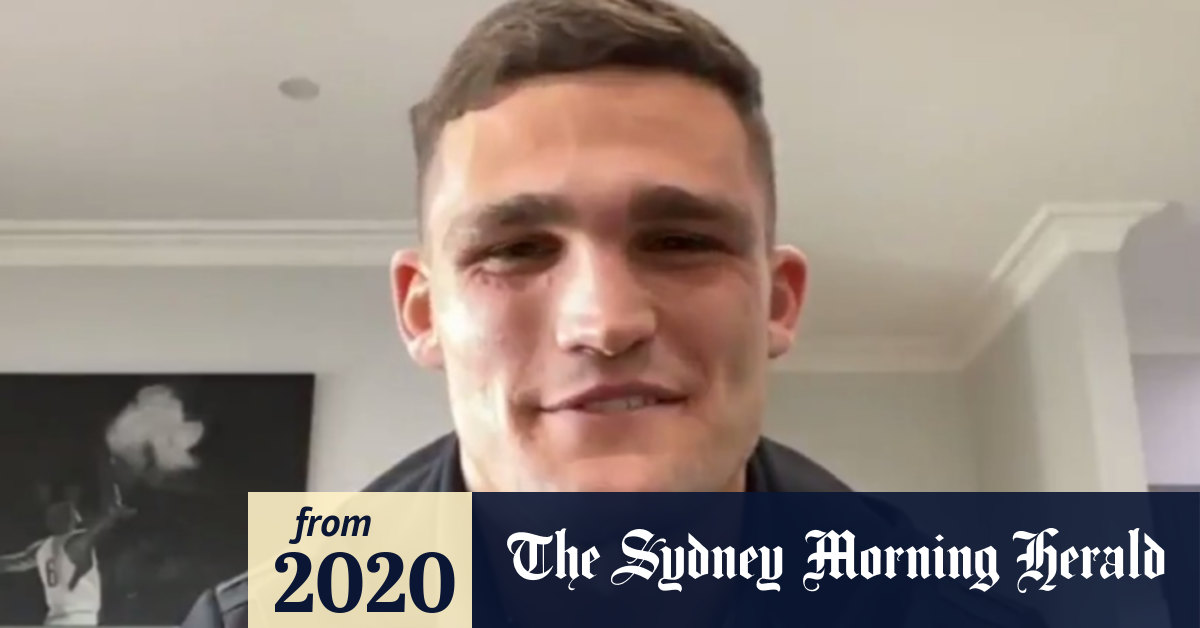 Video: Nathan Cleary reacts to dad blowing kisses to Tigers fans