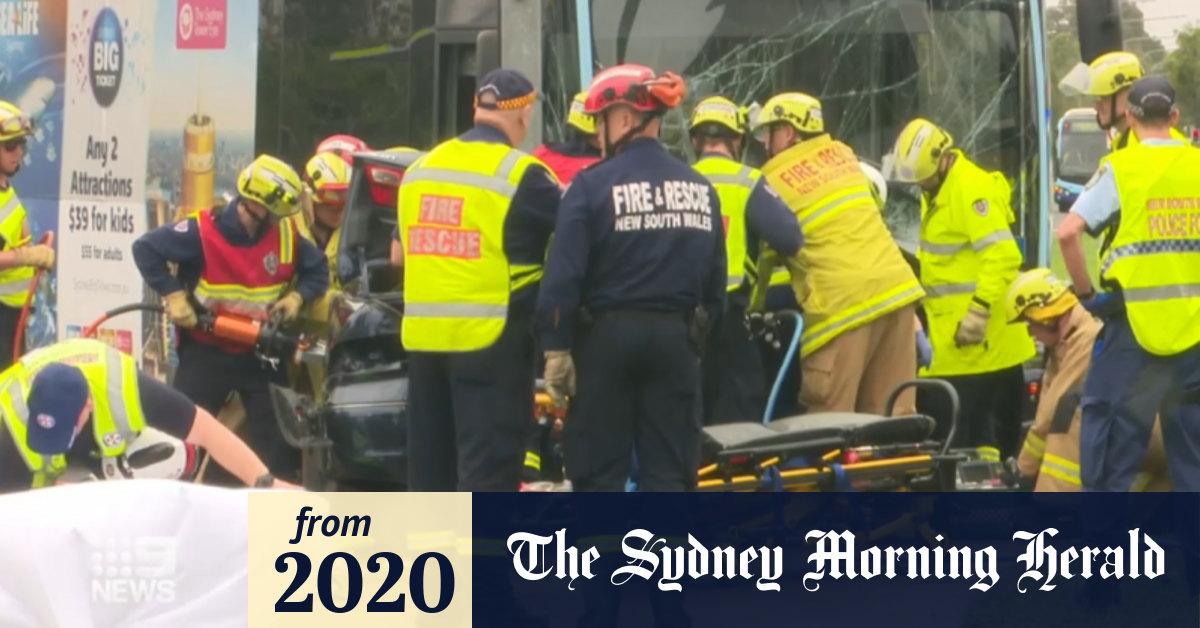 Video: Children injured in Sydney bus crash