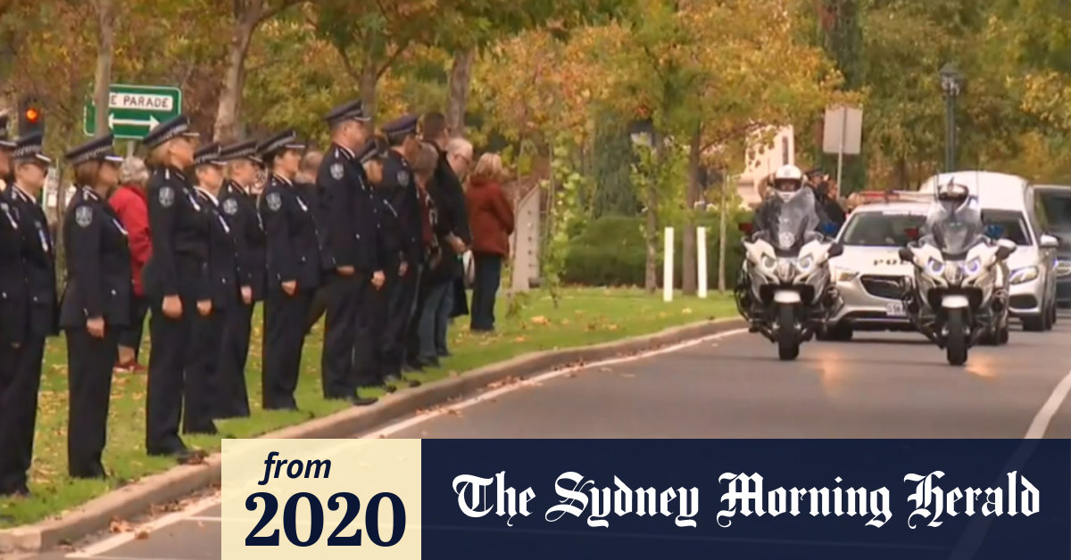 Video: SA Police line streets in honour of officer killed in horror crash