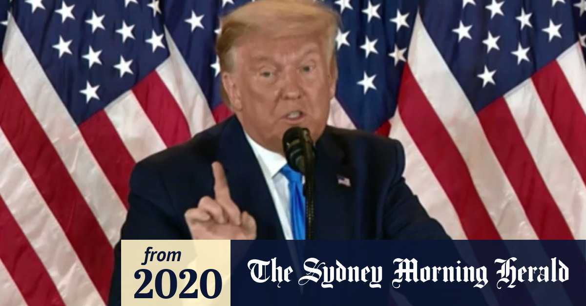 Video: US Election 2020: Trump labels election 'fraud' and 'embarrassment'