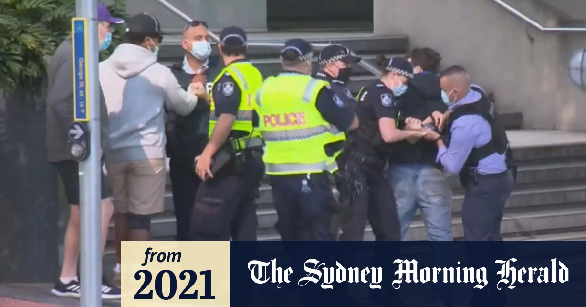 Video: 15 arrested after early morning protest blitz in Brisbane
