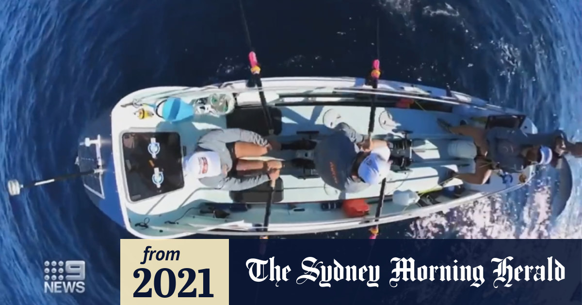 Video: Young men complete Atlantic Ocean rowing race