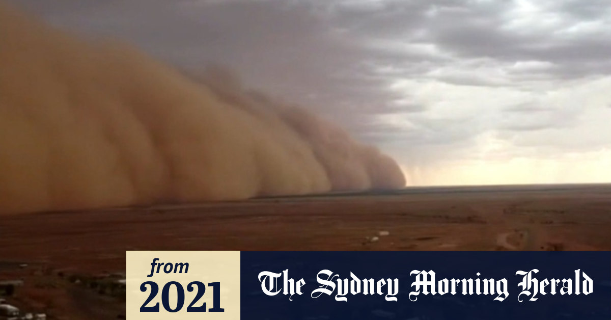 Video: Huge dust storm seen inundating north-west Queensland town.
