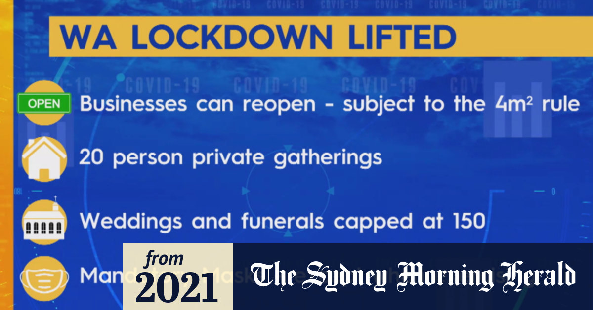 Video: Lockdown lifted in Perth and Peel regions