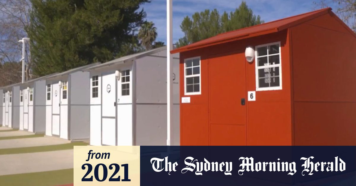Video: LA tiny homes tackling homeless crisis