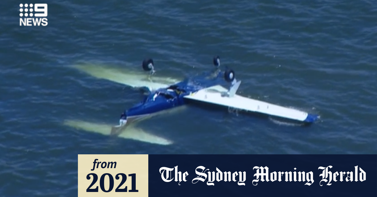 Video: Light plane crashes into water in Queensland