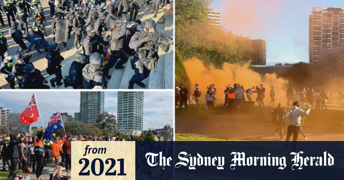 Video: Concern violent Melbourne rally may have been a COVID-19 super ...