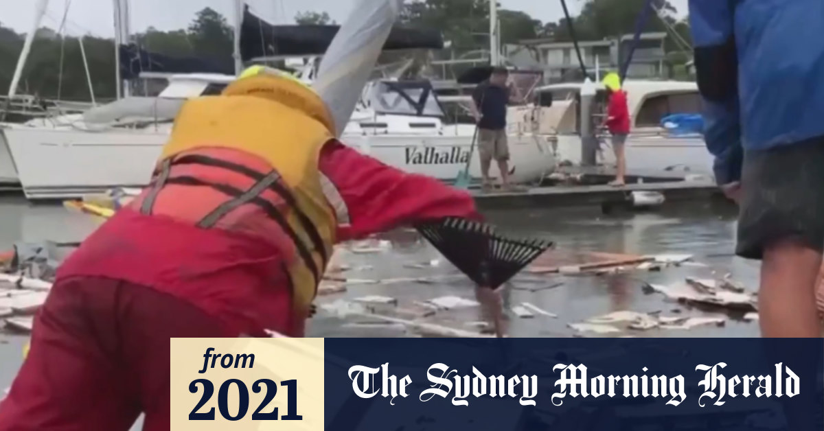 Video: Woman injured after boat explosion in a Sydney marina