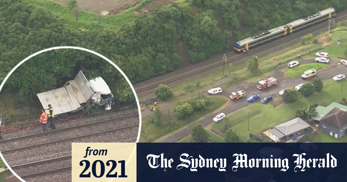 Video: Truck and train collide in south-west Sydney