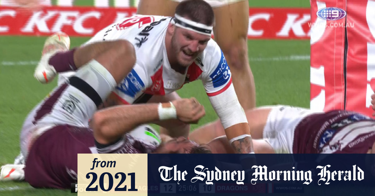 Video: NRL Highlights: Manly secure a tough win against the Dragons ...