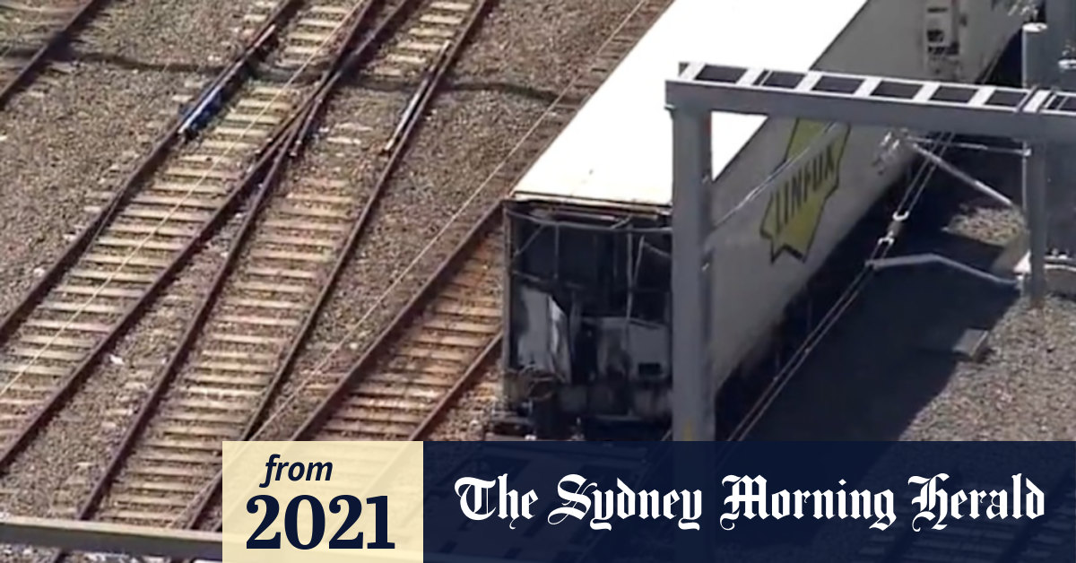 Video: Major delays after freight train catches fire