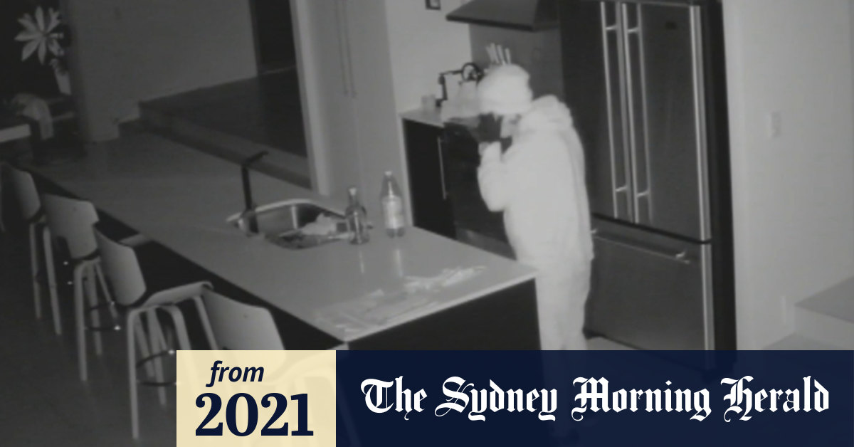 Video: COVID-safe robber caught on camera