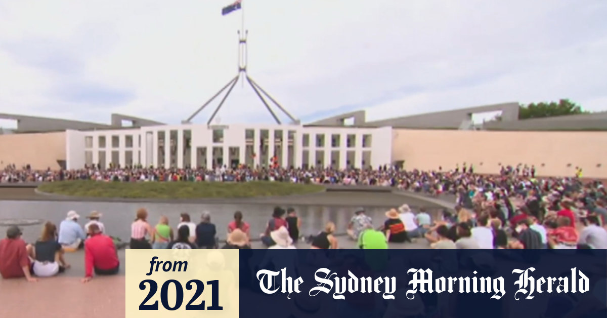 Video: Peaceful Australia Day protest outside Parliament