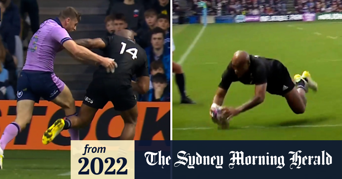 Video: Debutant winger seals All Blacks win