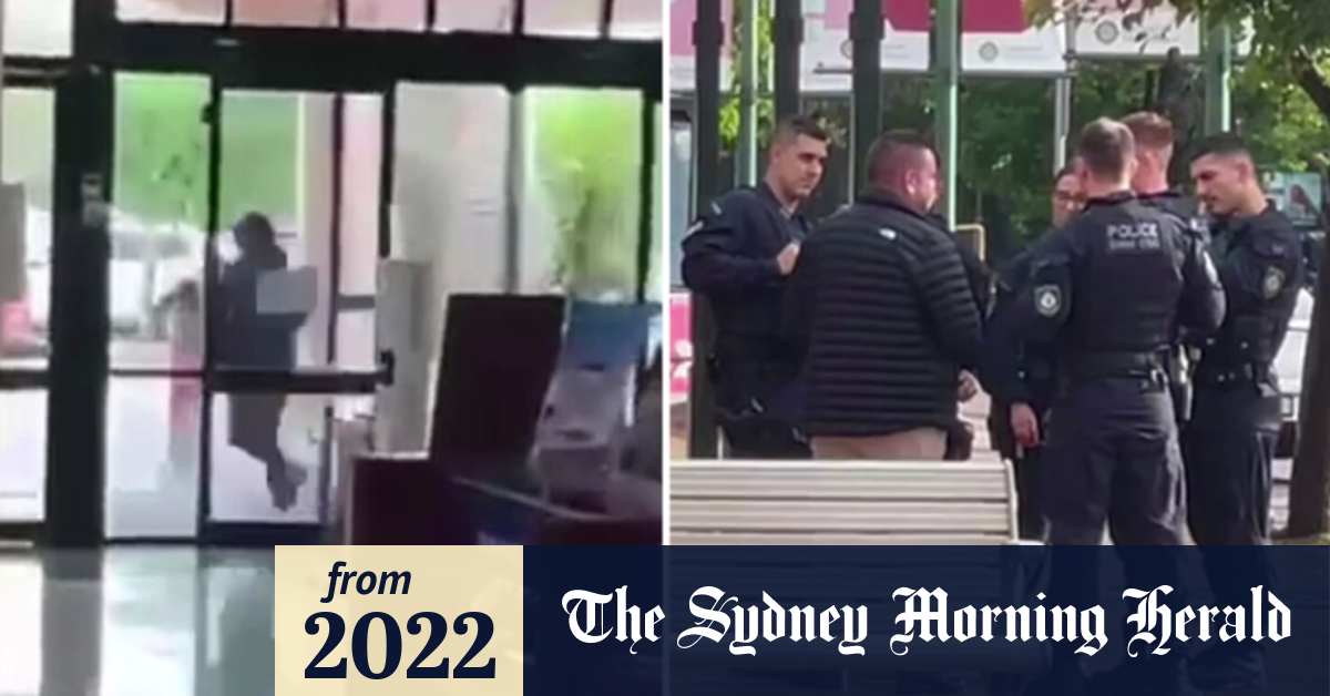 Video: Shots fired in alleged armed robbery at Sydney shopping centre