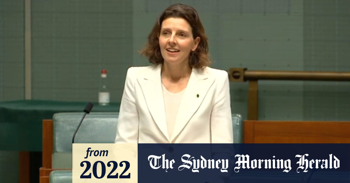 Video: Allegra Spender's maiden speech to Parliament