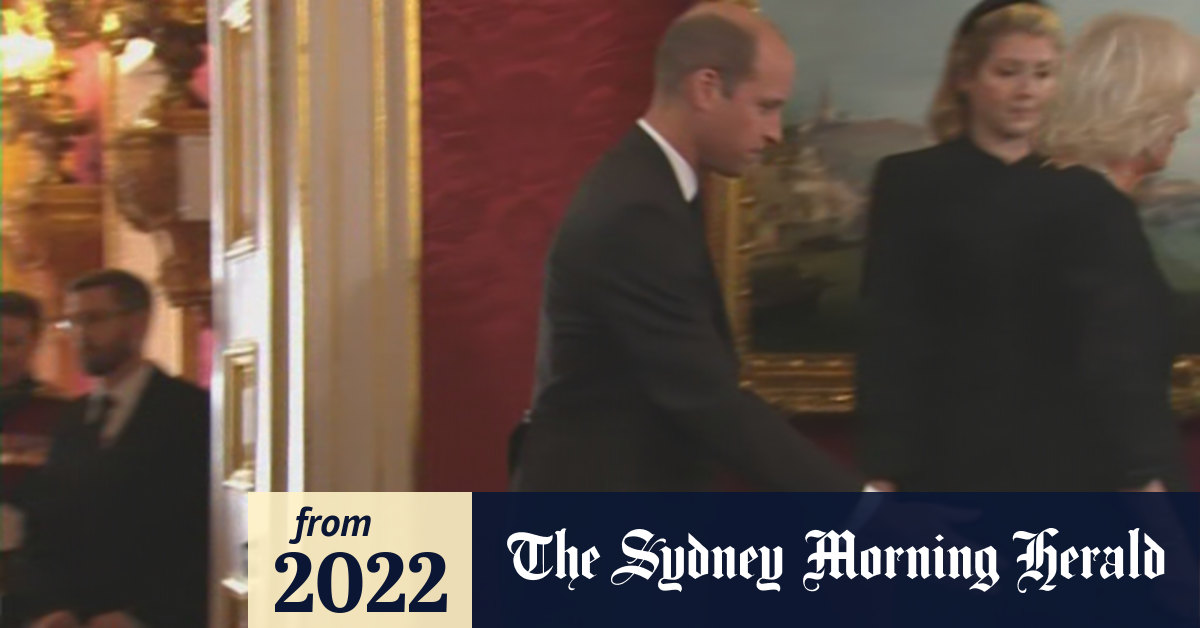 Video: Prince William pats Queen Camilla on the back reassuringly