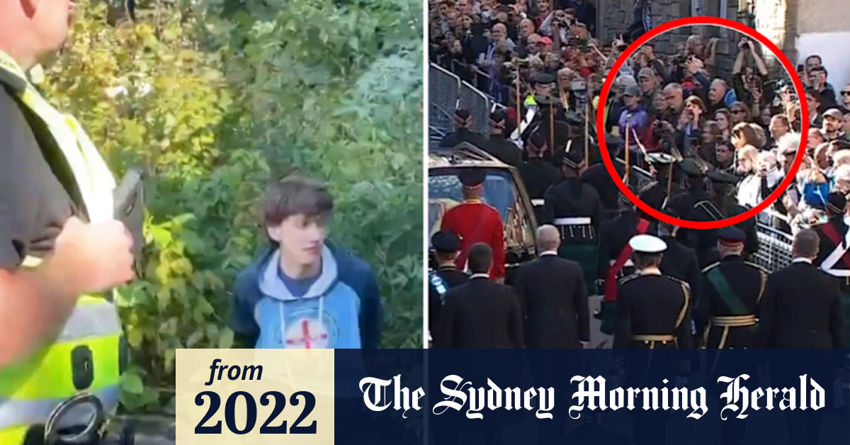 Video: Two men charged over alleged attack on Prince Andrew heckler